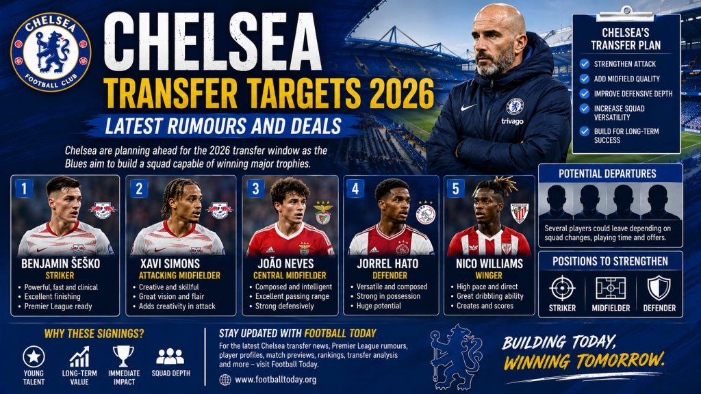 Chelsea Transfer Targets 2026: Latest Rumours and Deals - Football Today